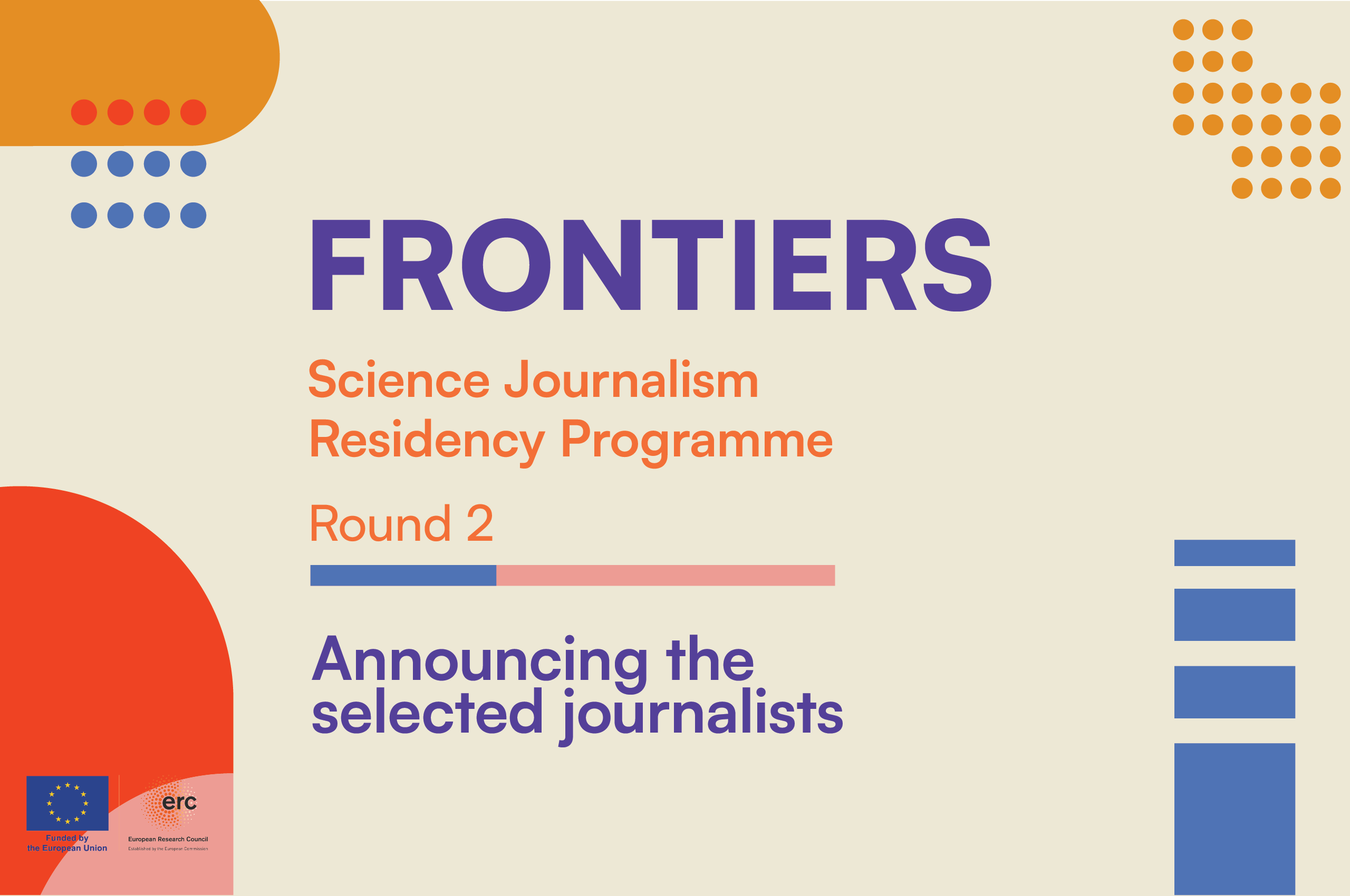 Second Round of FRONTIERS Science Journalism Residency Programme Awards ...